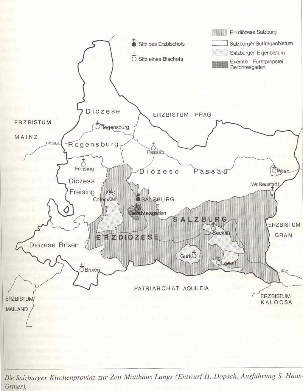 Map of the Archbishopric of Salzburg